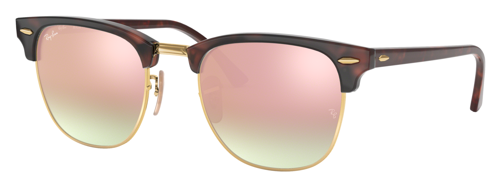 Ray-Ban Clubmaster Classic RB3016 Gradient Mirror Glass Sunglasses ...